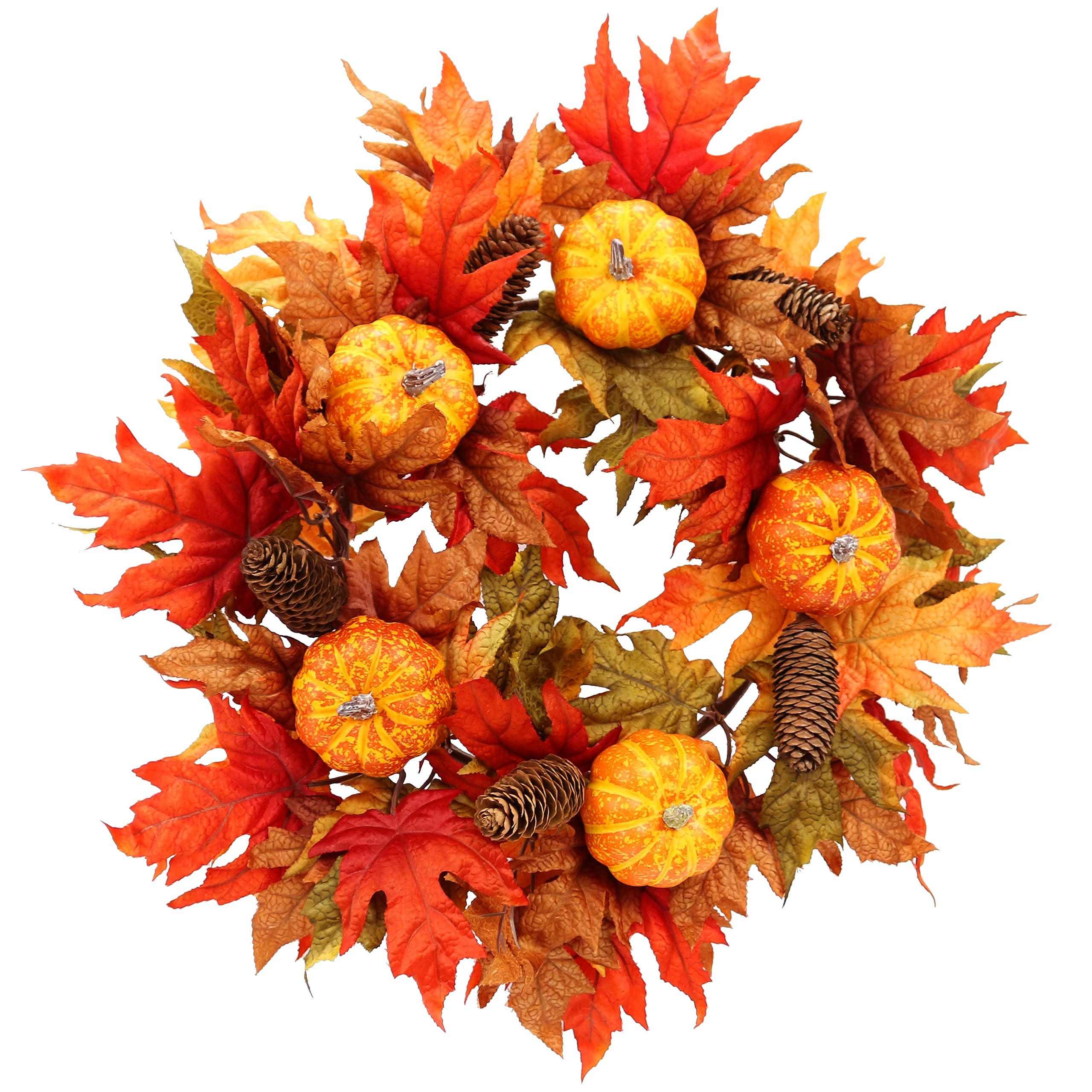 Amazon.com: 20 Inch Fall Wreaths for Front Door, Fall Decor Autumn ...