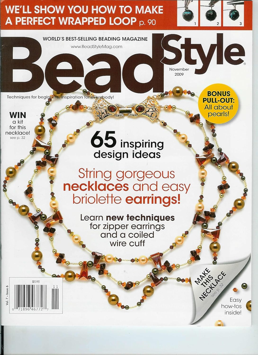 Bead Style Magazine, November 2009 65 Inspiring Design Ideas/String ...