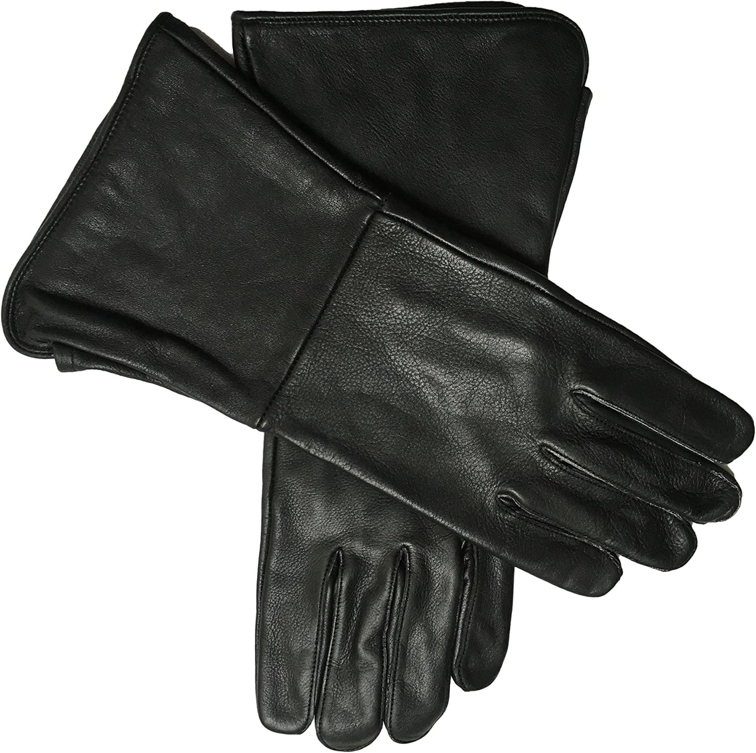 Amazon.com: Cowboy Medieval Fancy Dress Long Gauntlet Leather Gloves No ...