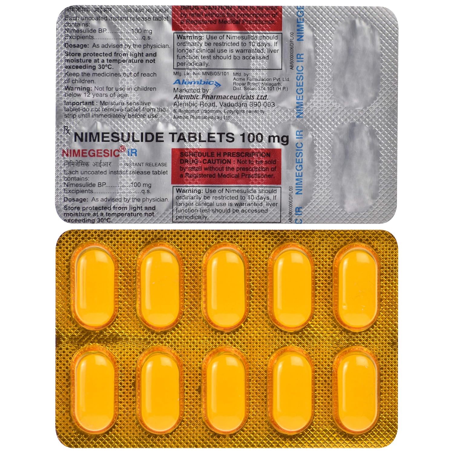 Nimegesic IR - Strip of 10 Tablets : Amazon.in: Health & Personal Care