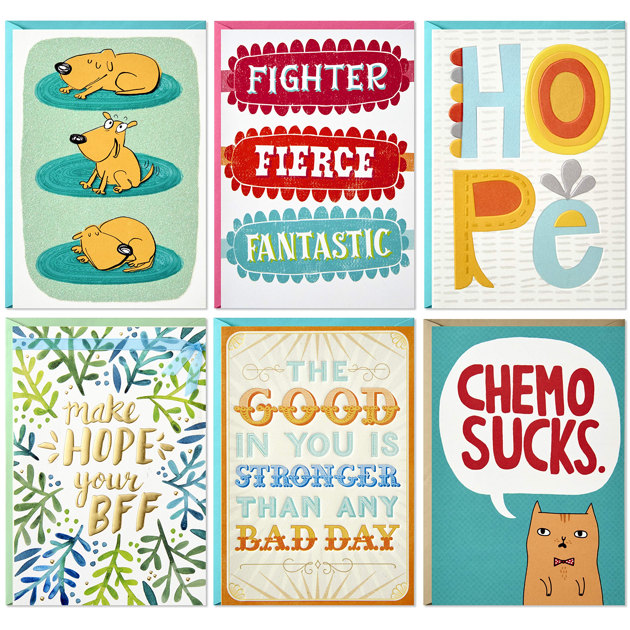 Amazon.com : Hallmark Shoebox Cancer Support Card Assortment (6 Cards ...