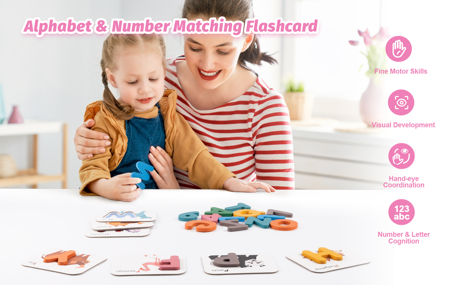 Watch Alphabet Flash Cards Puzzle Montessori Toys on Amazon Live
