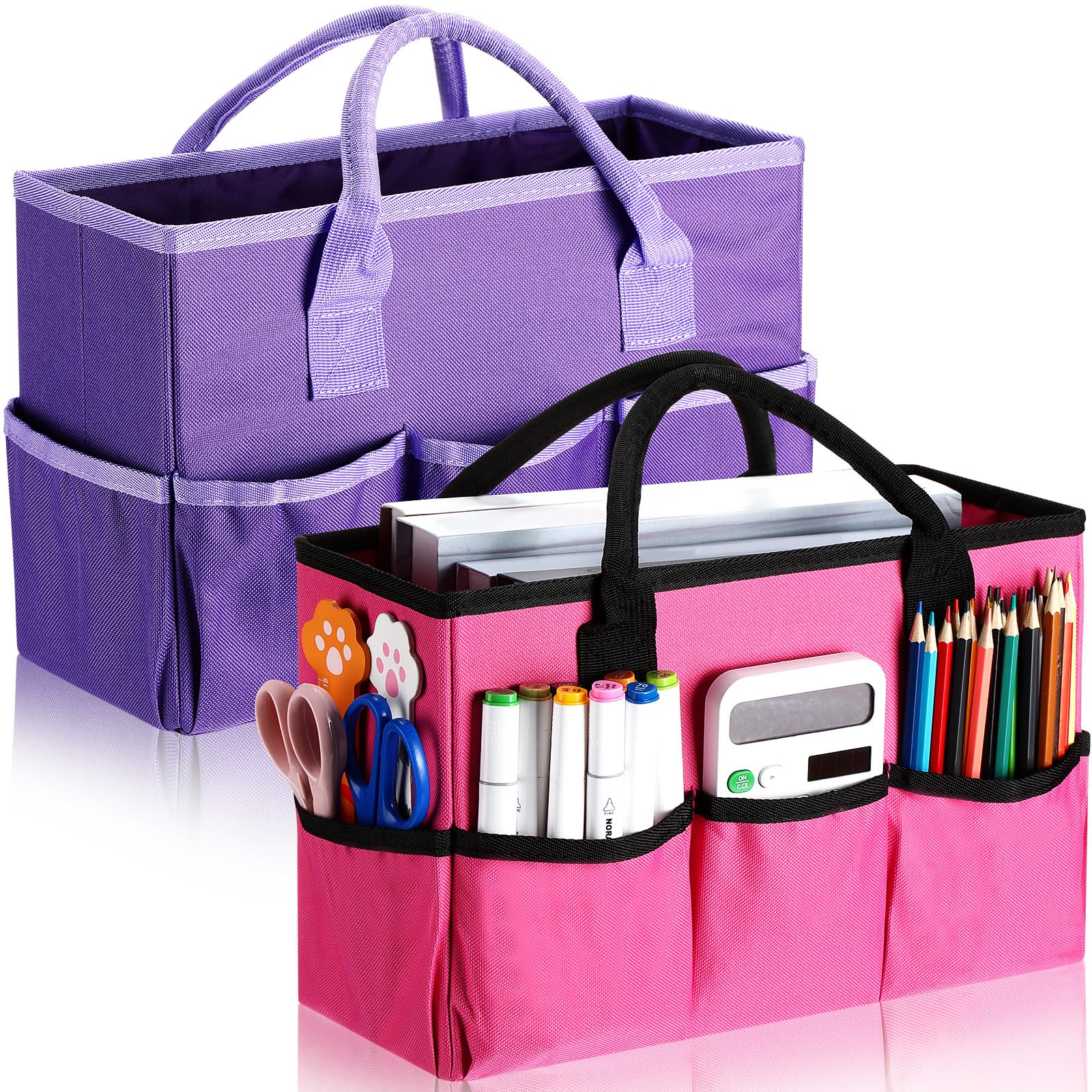 Snapklik.com : Tellingyou 2 Pcs Art Craft Tote Bag Teacher Craft ...