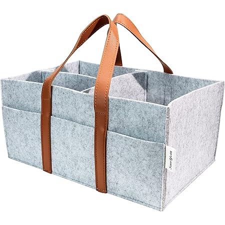 Amazon.com: Sammy & Lou Felt Storage Caddy, Gray (103122) : Baby