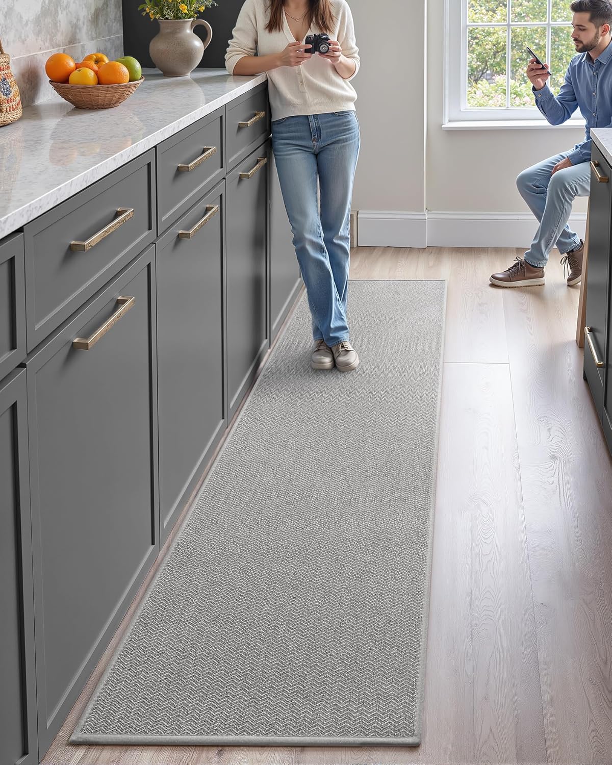 Amazon.com: Color&Geometry Kitchen Rugs Kitchen Mats for Floor, 17"X59 ...