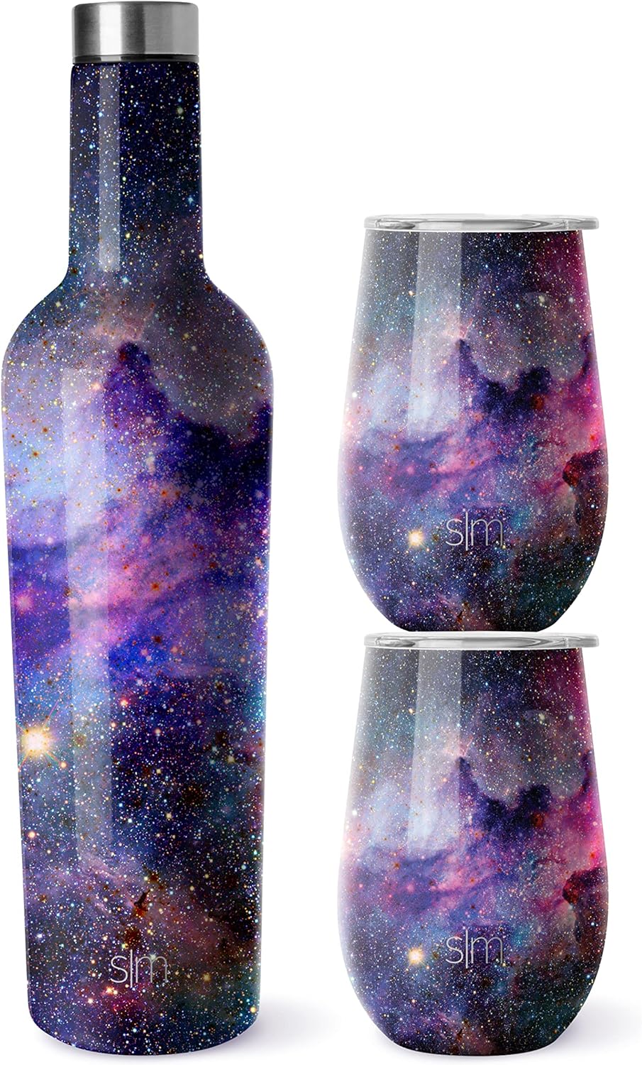 Amazon.com | Simple Modern Wine Tumbler & Bottle Bundle | Two 12oz ...