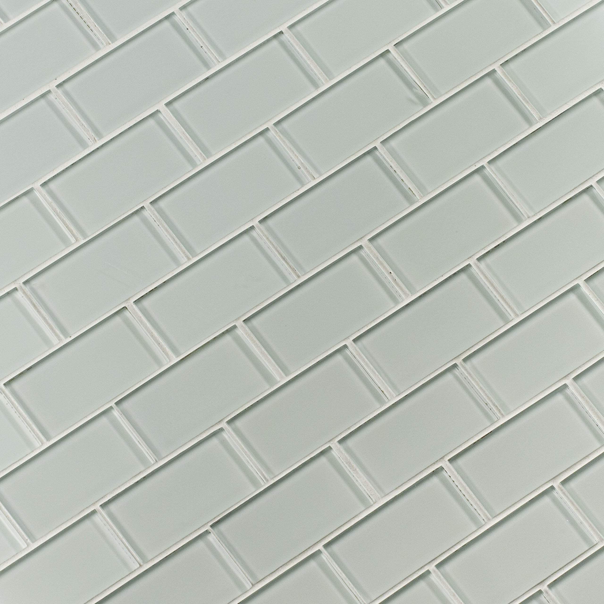 Arctic Ice Glass Subway Tile Vermeere Ceramic Tile | Ice Cream Crackle