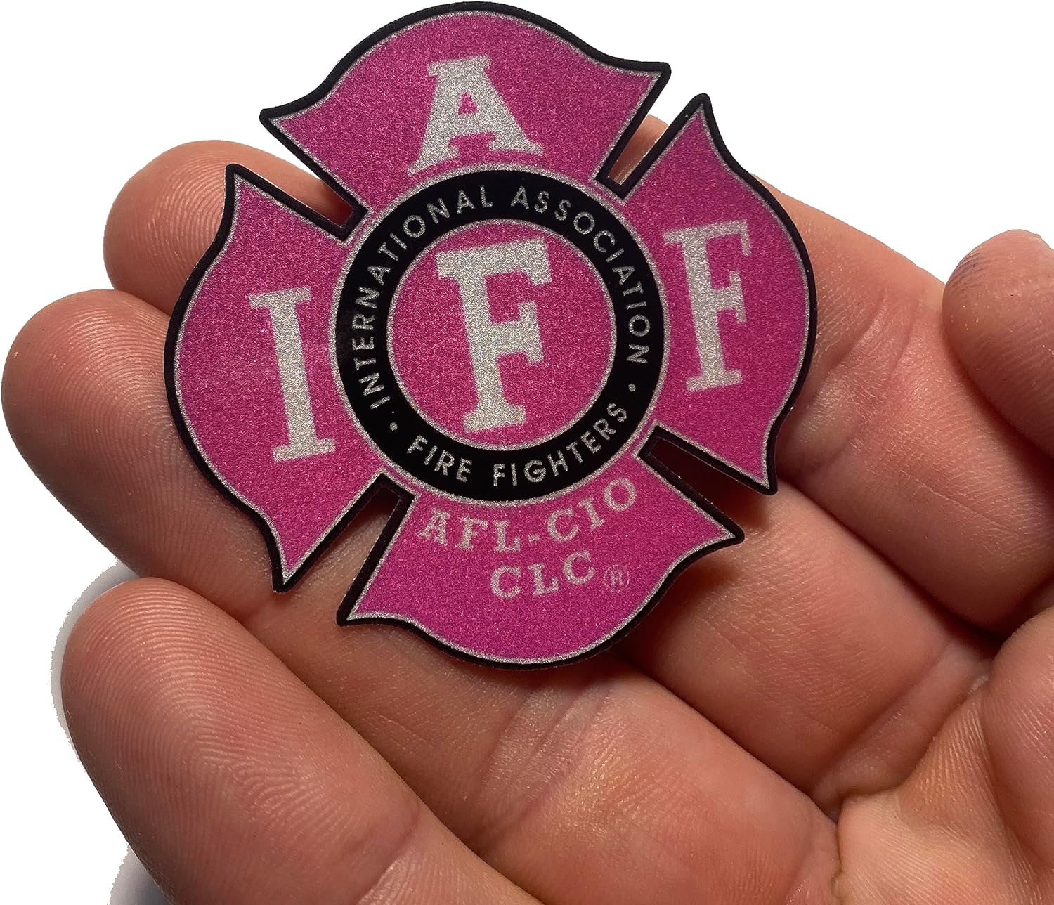 Amazon.com: Authentic Firefighter Pink 2" Reflective Helmet IAFF Vinyl ...