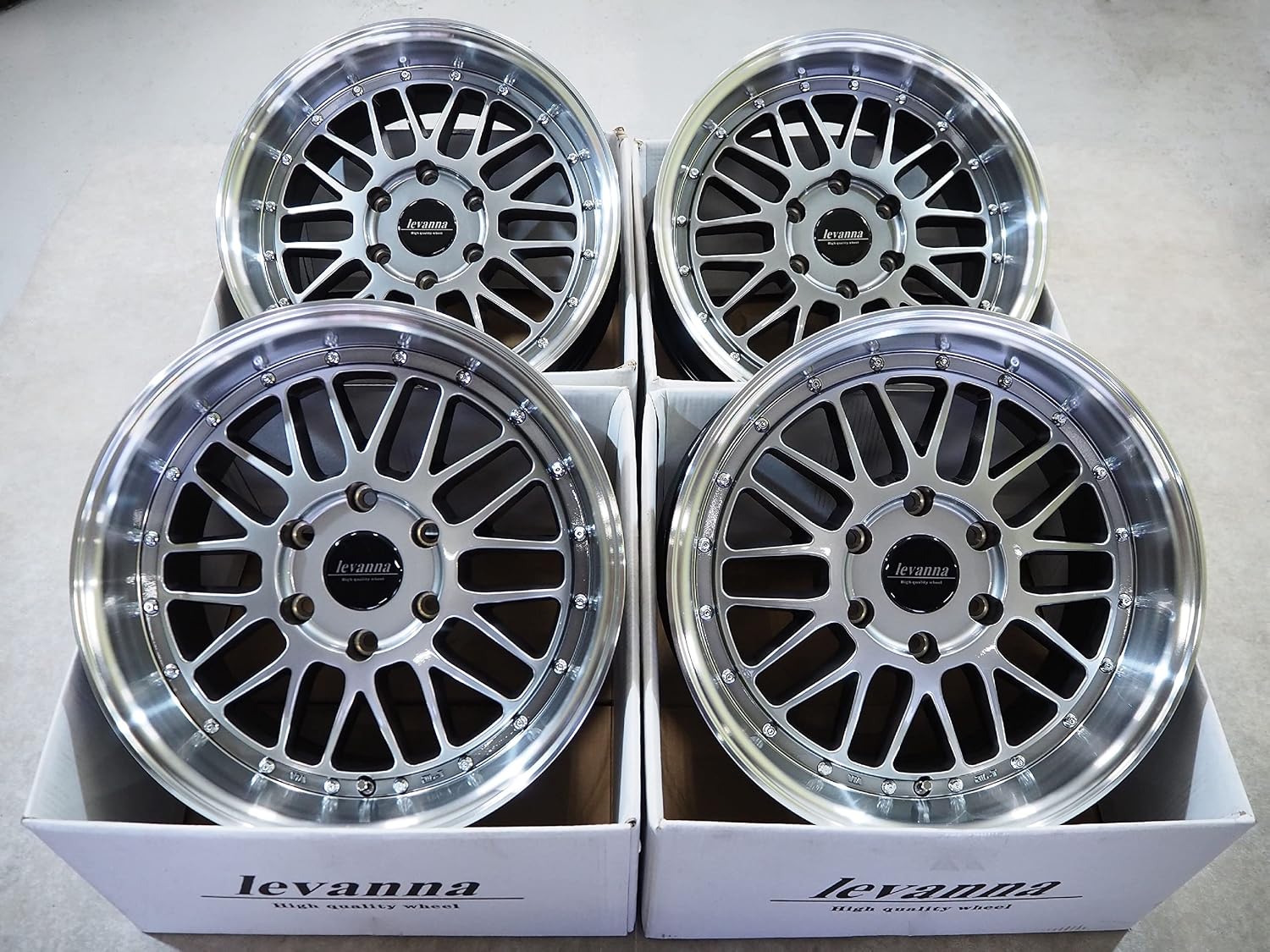Amazon | levanna V10LTH レヴァンナ ヴイテン エルティーエイチ 深リム ディープリム メッシュ 18inch 9.0J ...