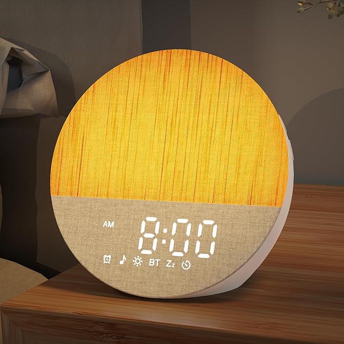 Amazon.com: Sunrise Alarm Clock with Sound Machine: Gentle Gradual Wake ...