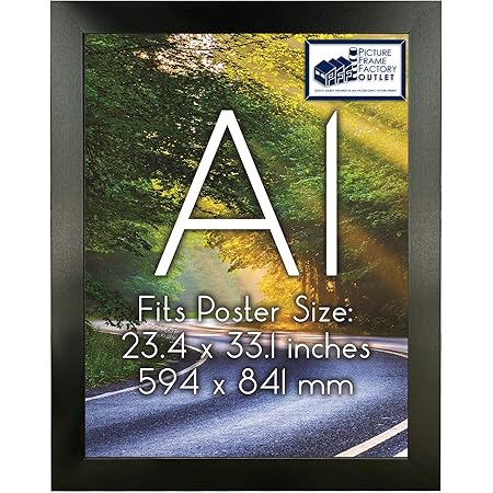 Amazon.com: A.P.J. Aluminum Poster Frame/Fitted Frame A1 Size (23.4 x ...