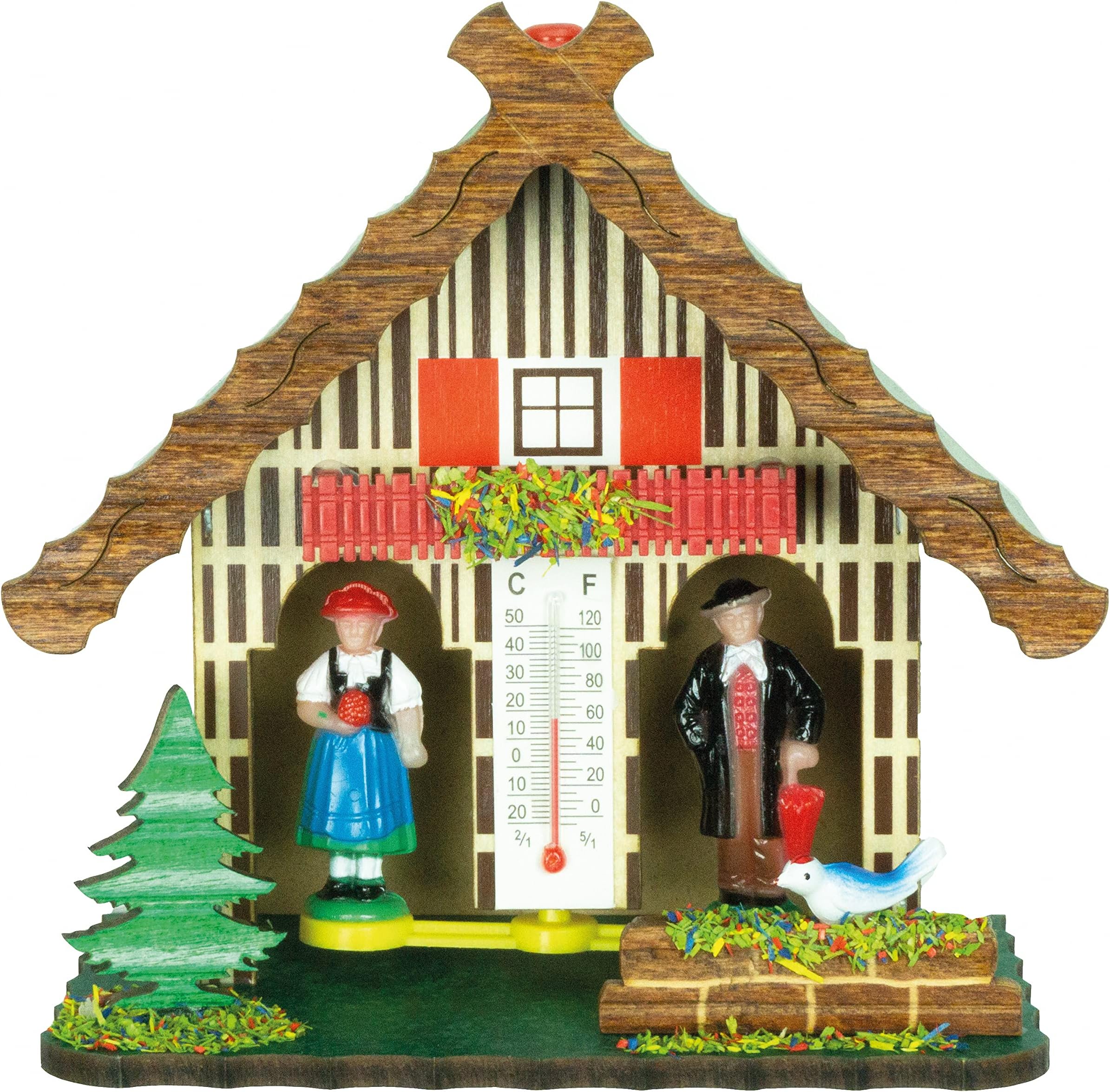 ASU 48.1501 Weather House Wood TFA : Amazon.co.uk: Garden