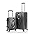 Buy Jetstream 2 Piece Hardside Carry On Luggage Set Rolling Wheeled ...