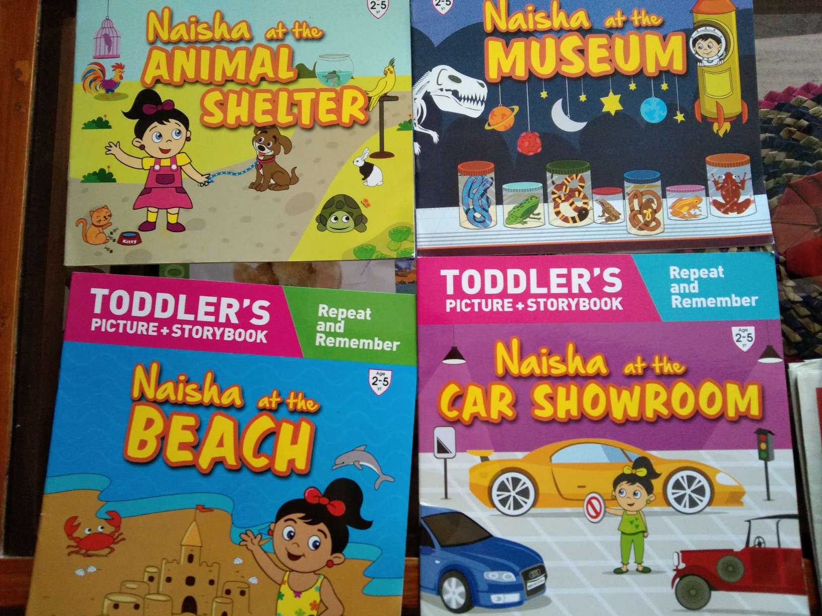 Naisha Series Set 6 (Naisha at the Aquarium, Museum, Car Showroom ...