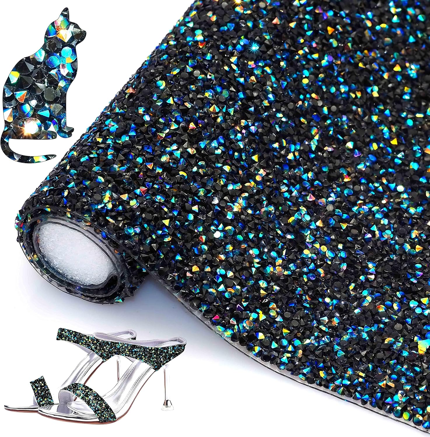 Amazon.com: Locacrystal Bling Resin Rhinestone Sticker DIY Car ...