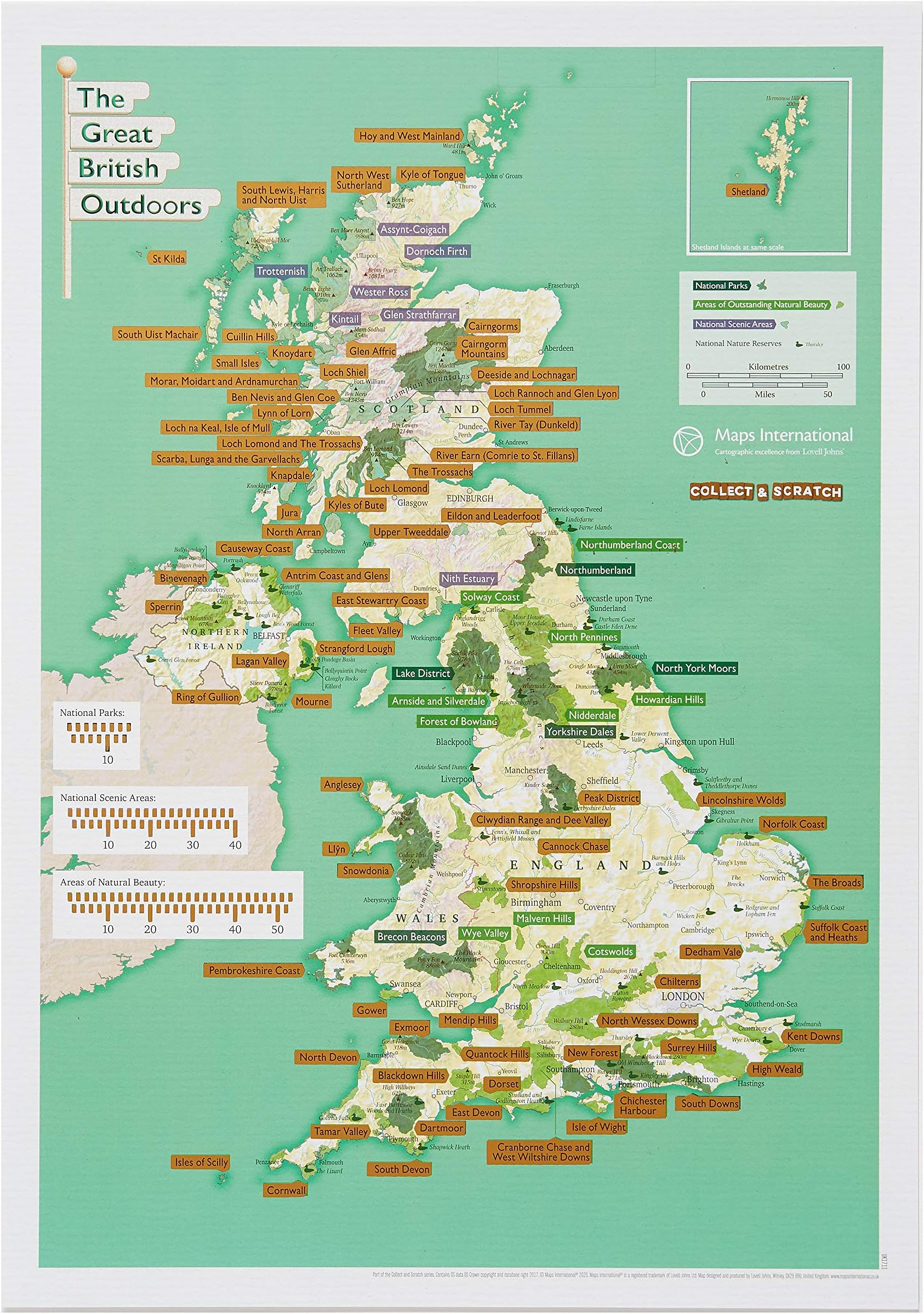Munro Map with Munro Tick-List Scotland Munro Bagging Map : GuideUs ...