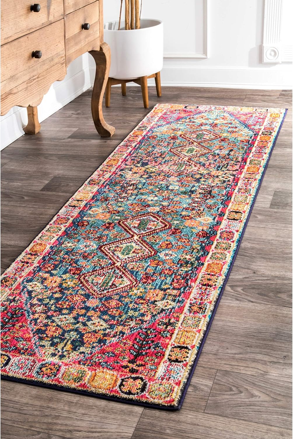 nuLOOM Erline Colorful Bohemian Runner Rug, 2' 6" x 8', Multi : Amazon ...