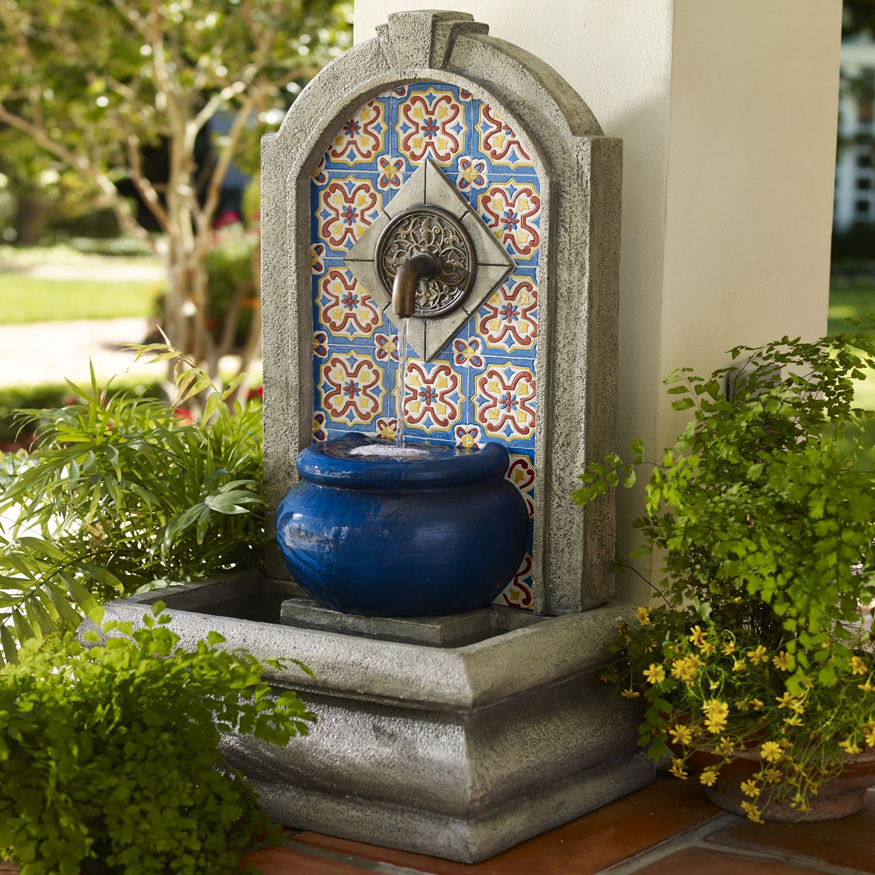 Mediterranean Courtyard Fountain