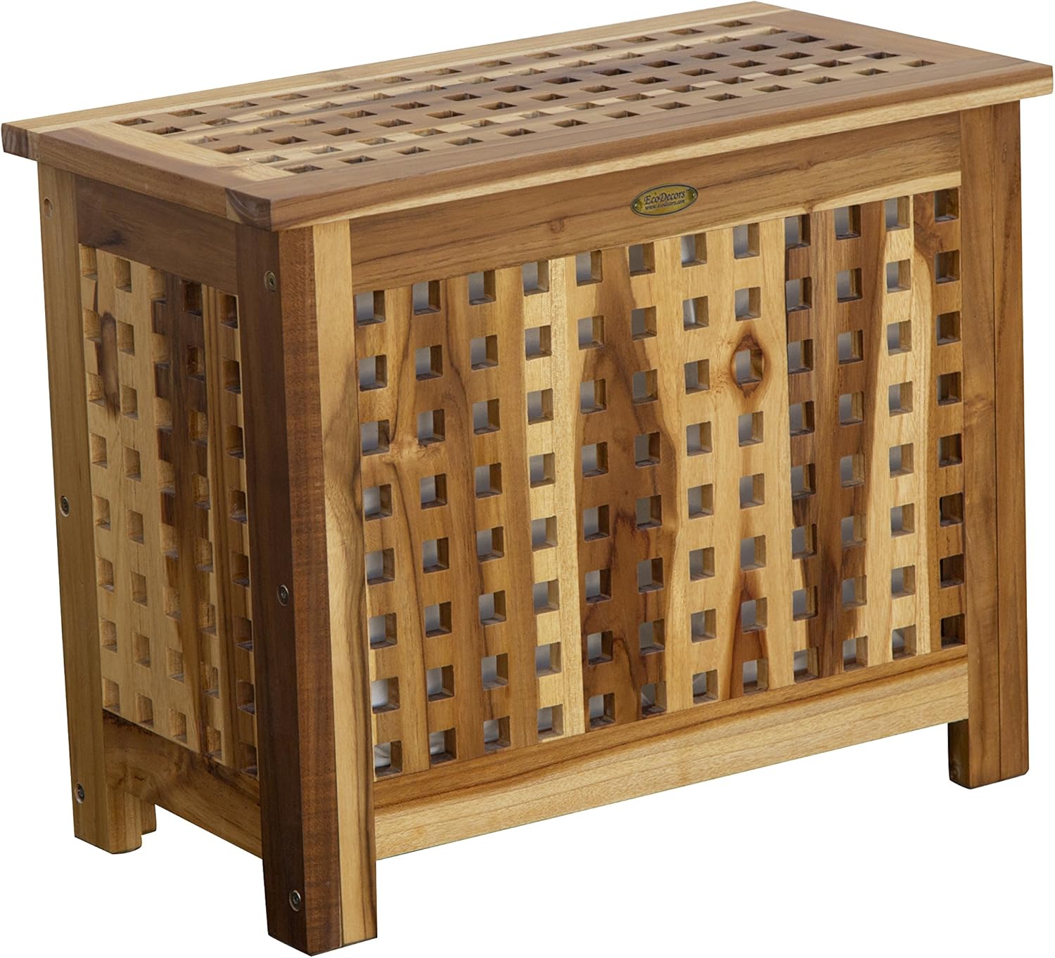 Amazon.com: DecoTeak Solid Lattice Bench, Brown : Home & Kitchen