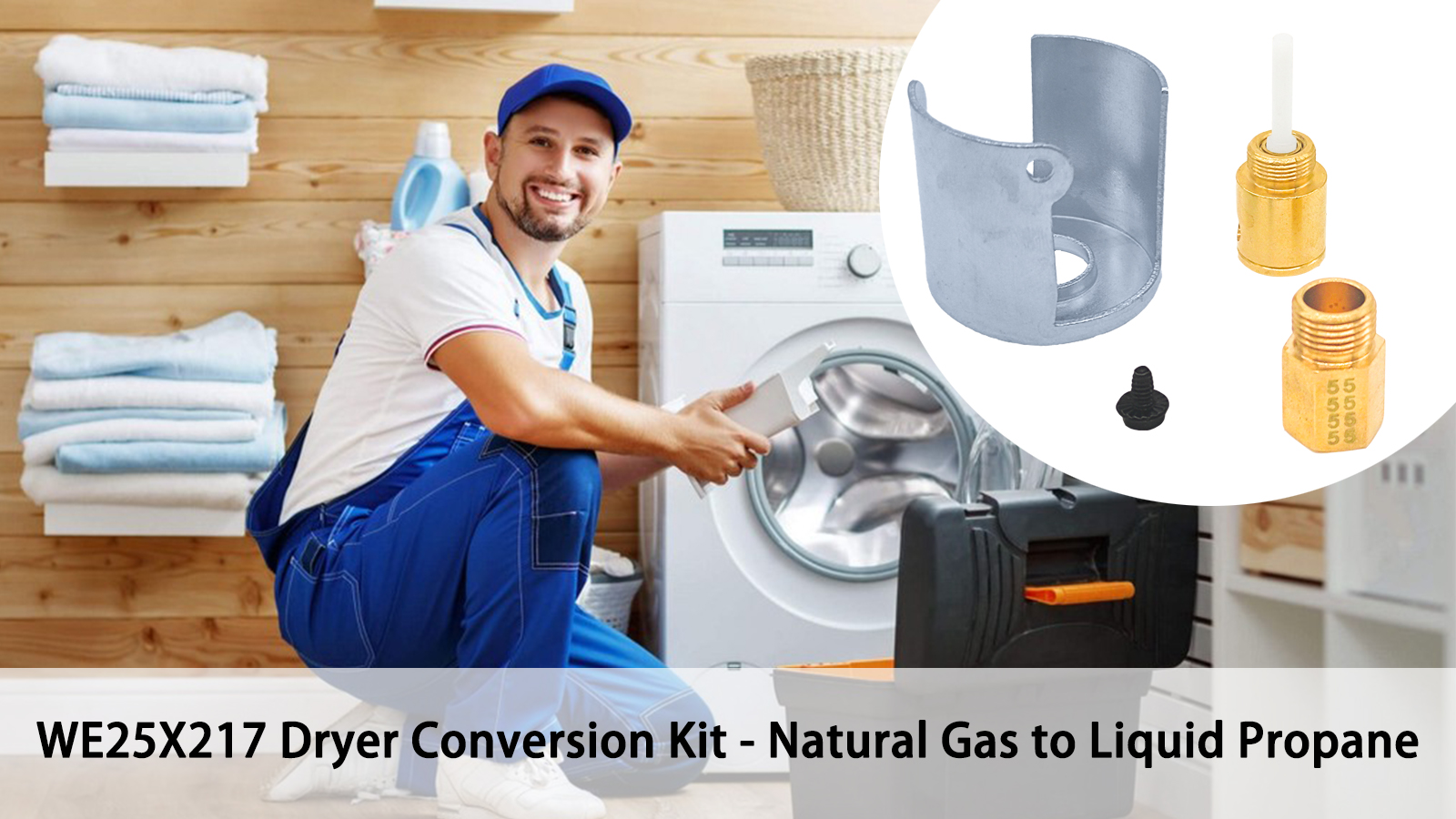 Watch WE25X217 Dryer Conversion Kit- Natural Gas to Liquid Propane on ...