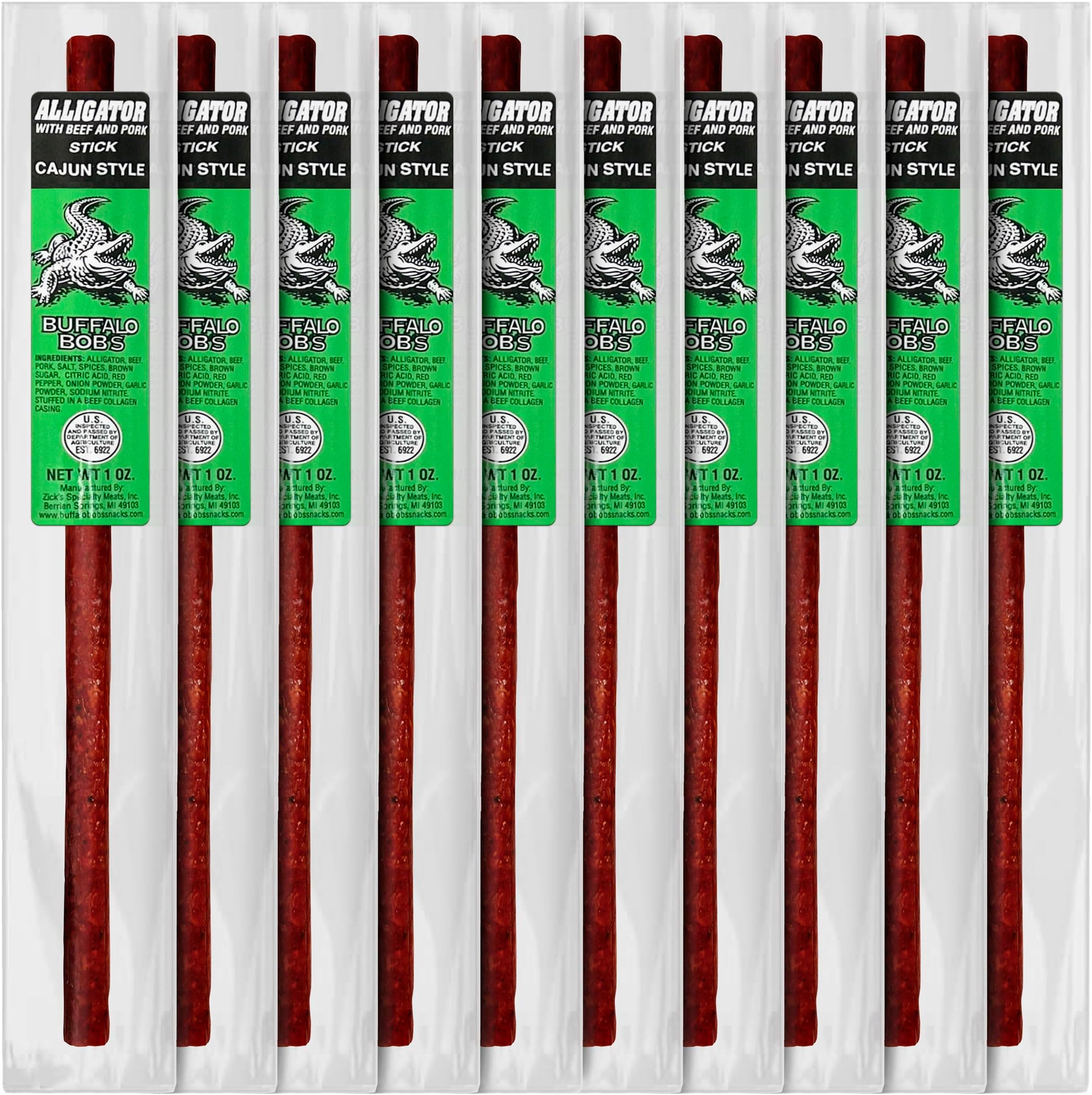 Amazon.com: Premium Natural Style 1 OZ. Smoked Original Alligator Jerky ...