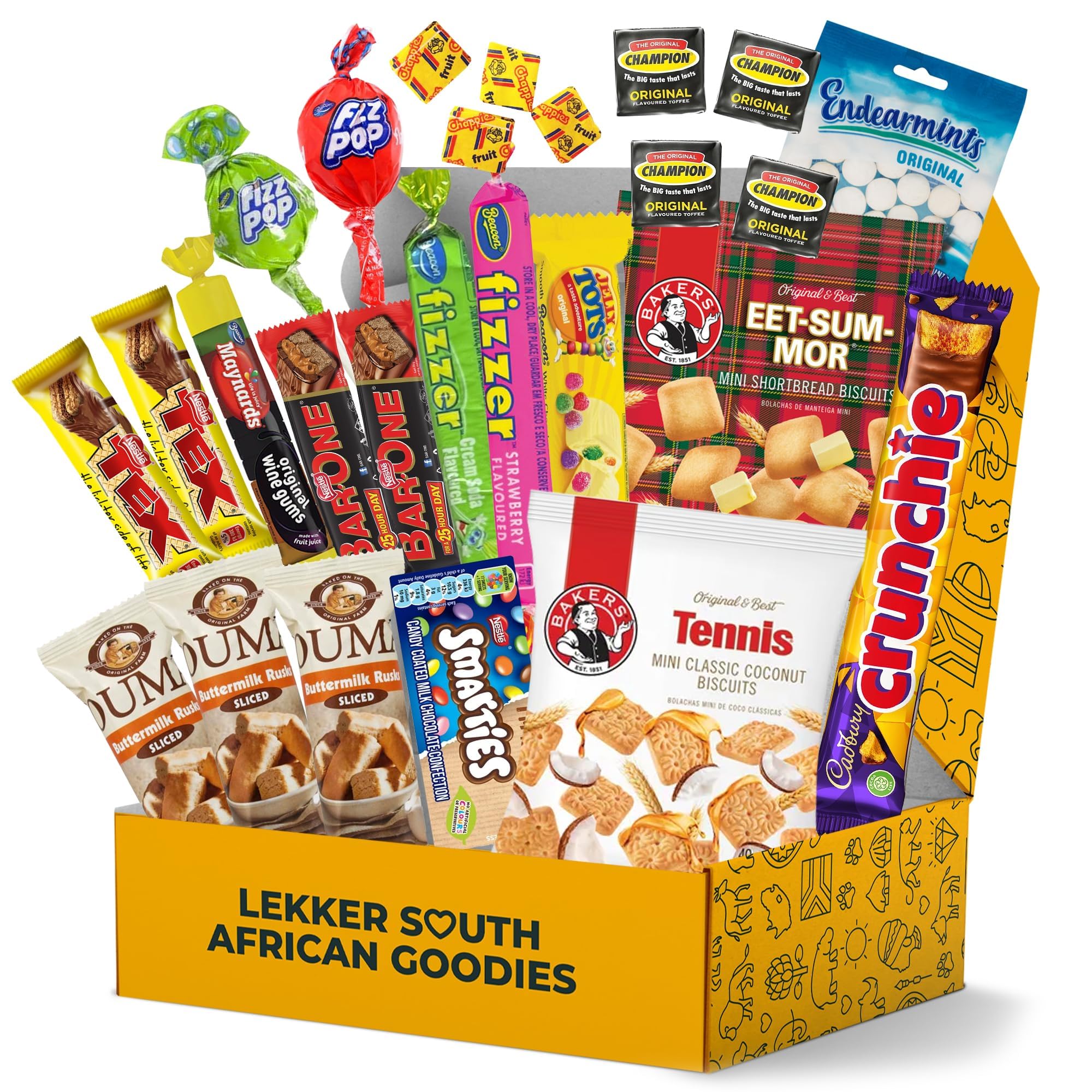 Exotic South African Snacks Box 26 Authentic Treats With Candy ...