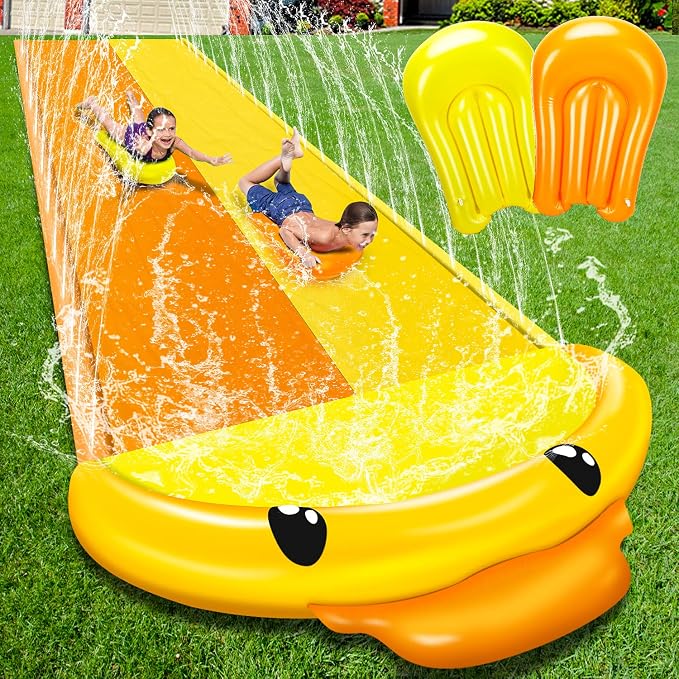 Amazon.com: TOY Life Giant Duck Water Slides for Kids 20Ft Waterslide ...