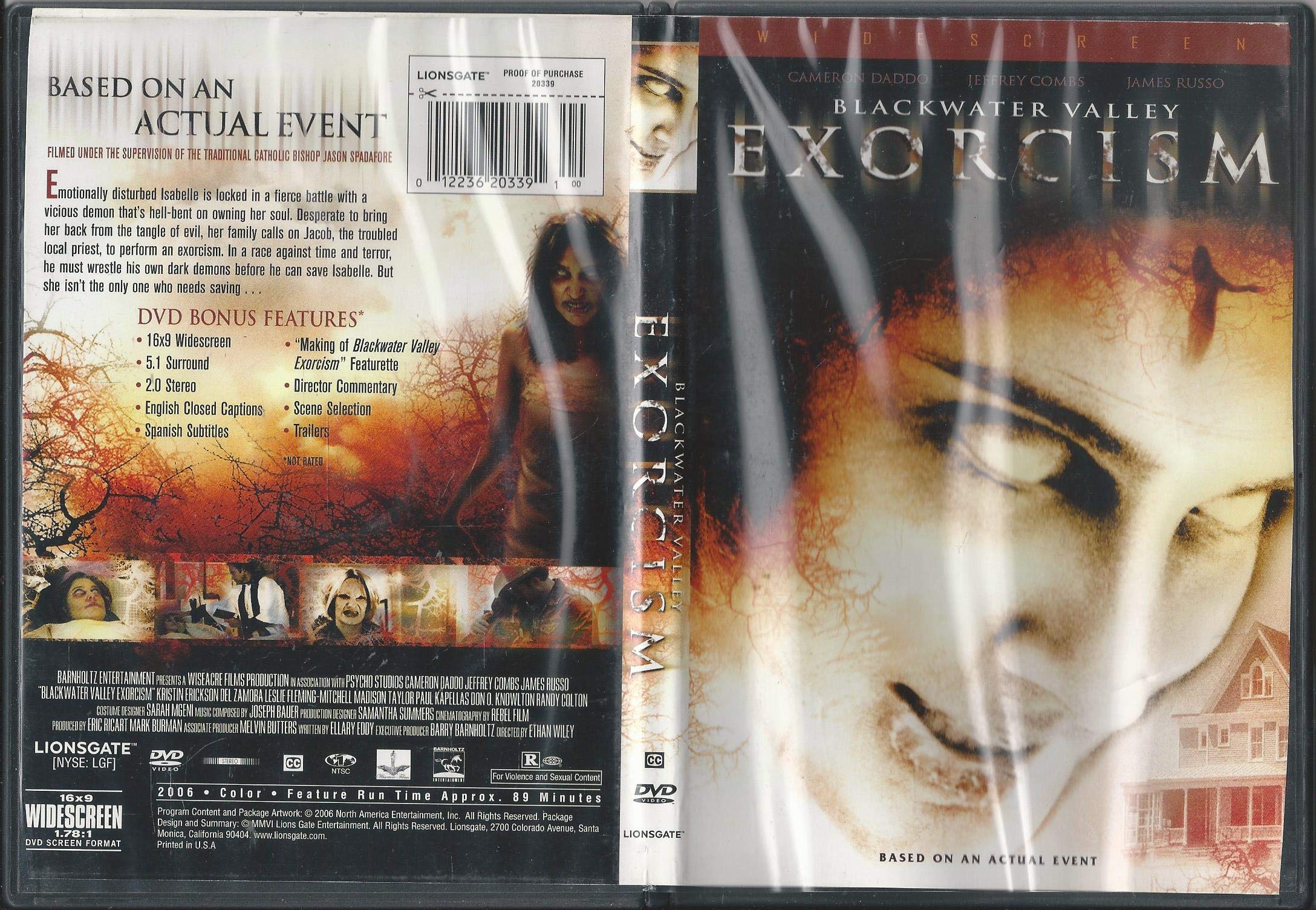 Amazon.com: Blackwater Valley Exorcism : Jeffrey Combs, James Russo ...