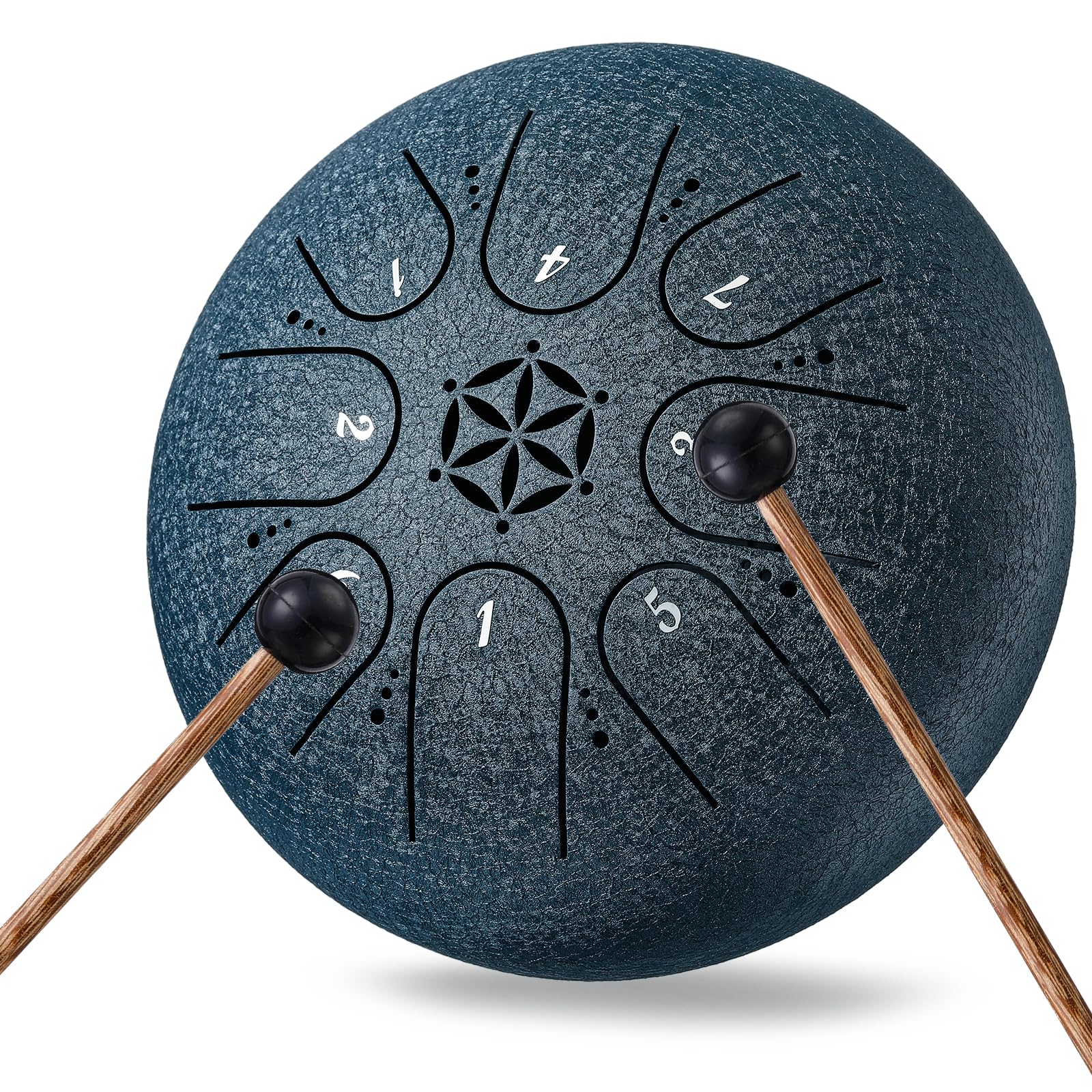 Snapklik.com : Steel Tongue Drum Hand Drums: 6 Inch 8 Notes Metal ...
