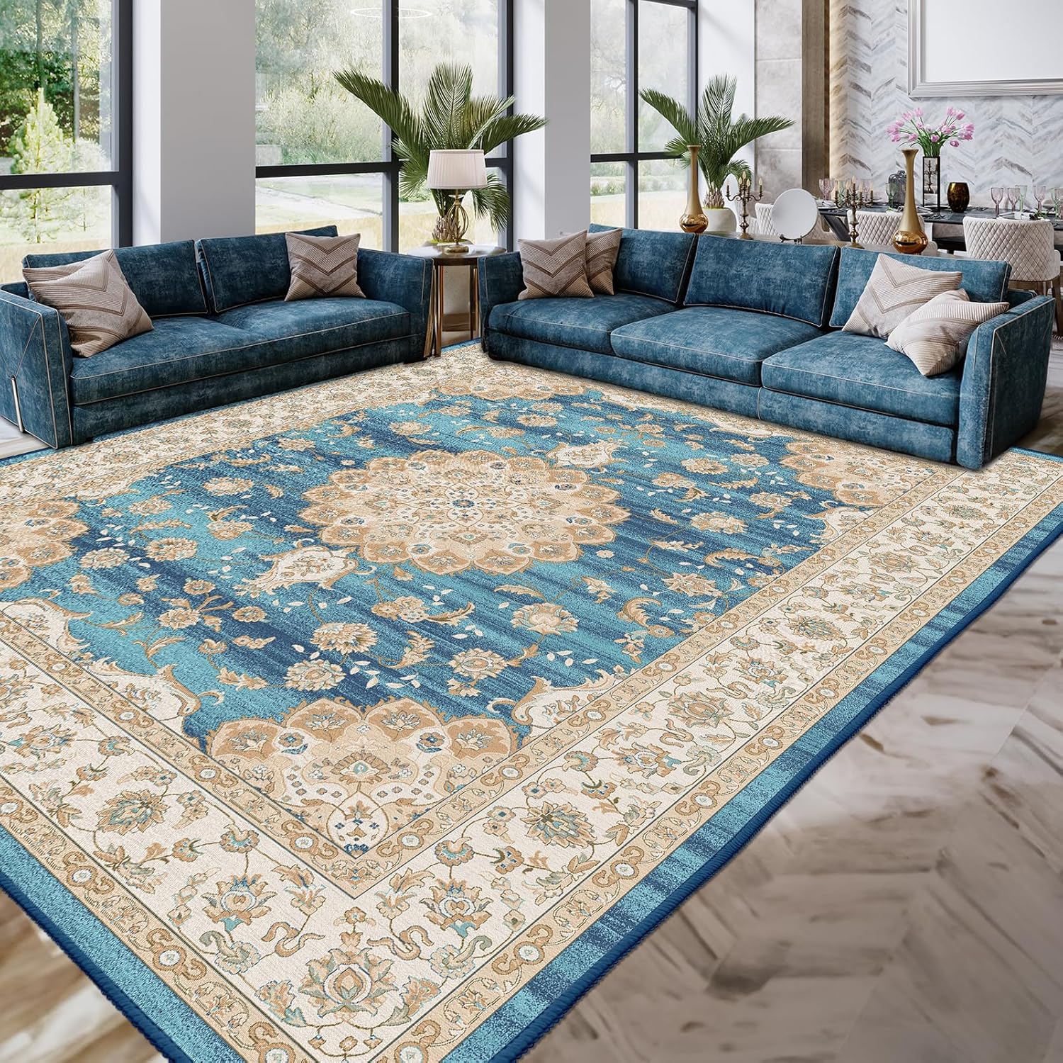 Vamcheer Vintage Area Rugs for Living Room - Traditional Extra Large ...