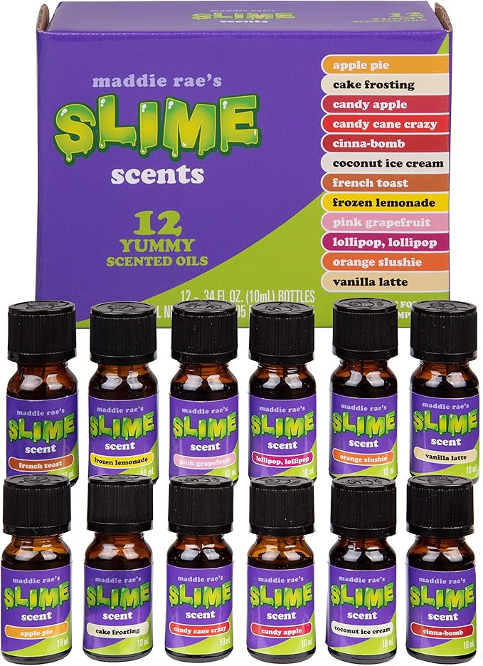 Amazon.com: Maddie Rae's Slime Yummy Scented Oils (12 Pack) - X Large ...