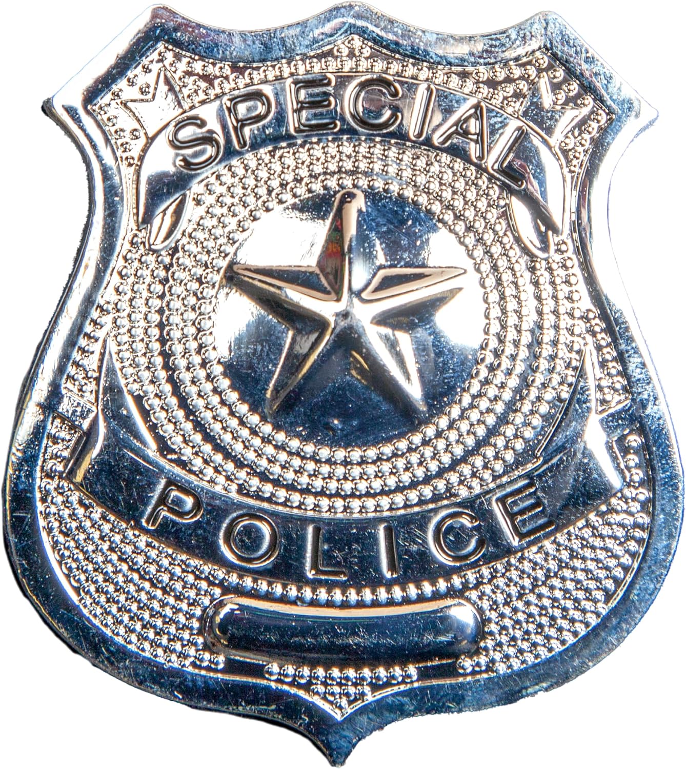 Wicked Costumes Adult Metal Police Badge - Fancy Dress Accessory ...