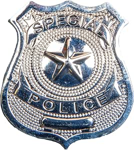 Wicked Costumes Adult Metal Police Badge - Fancy Dress Accessory ...