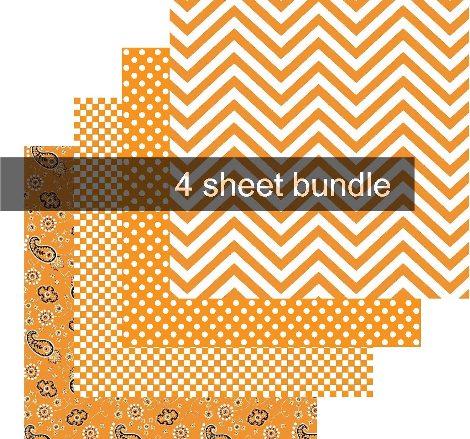 Amazon.com: Patterned HTV Orange, Football Pattern Vinyl, 4-12"x12 ...