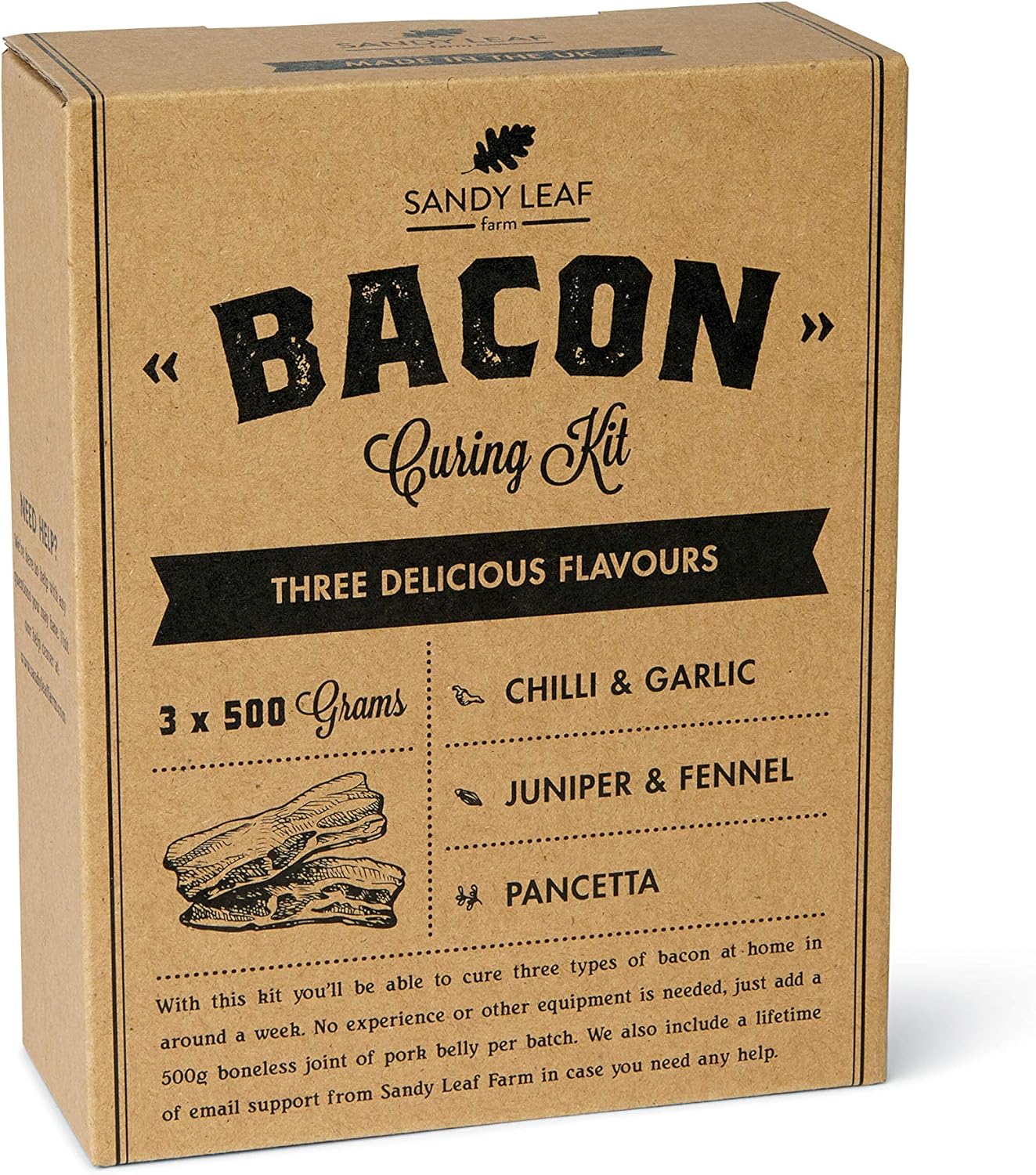 Bacon Curing Kit - Cure Your own Bacon in Three Delicious Flavours ...