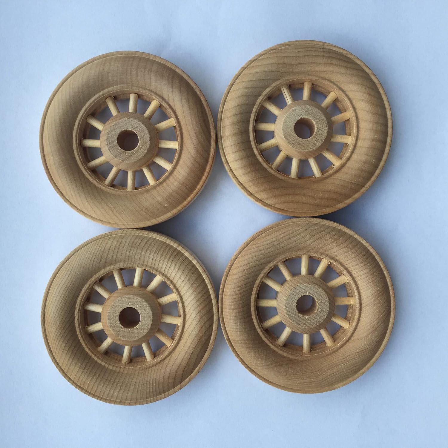 Wooden Spoke Wheel 2 3/4" by Toys and Joys - set of 4 wheels - Amazon.com