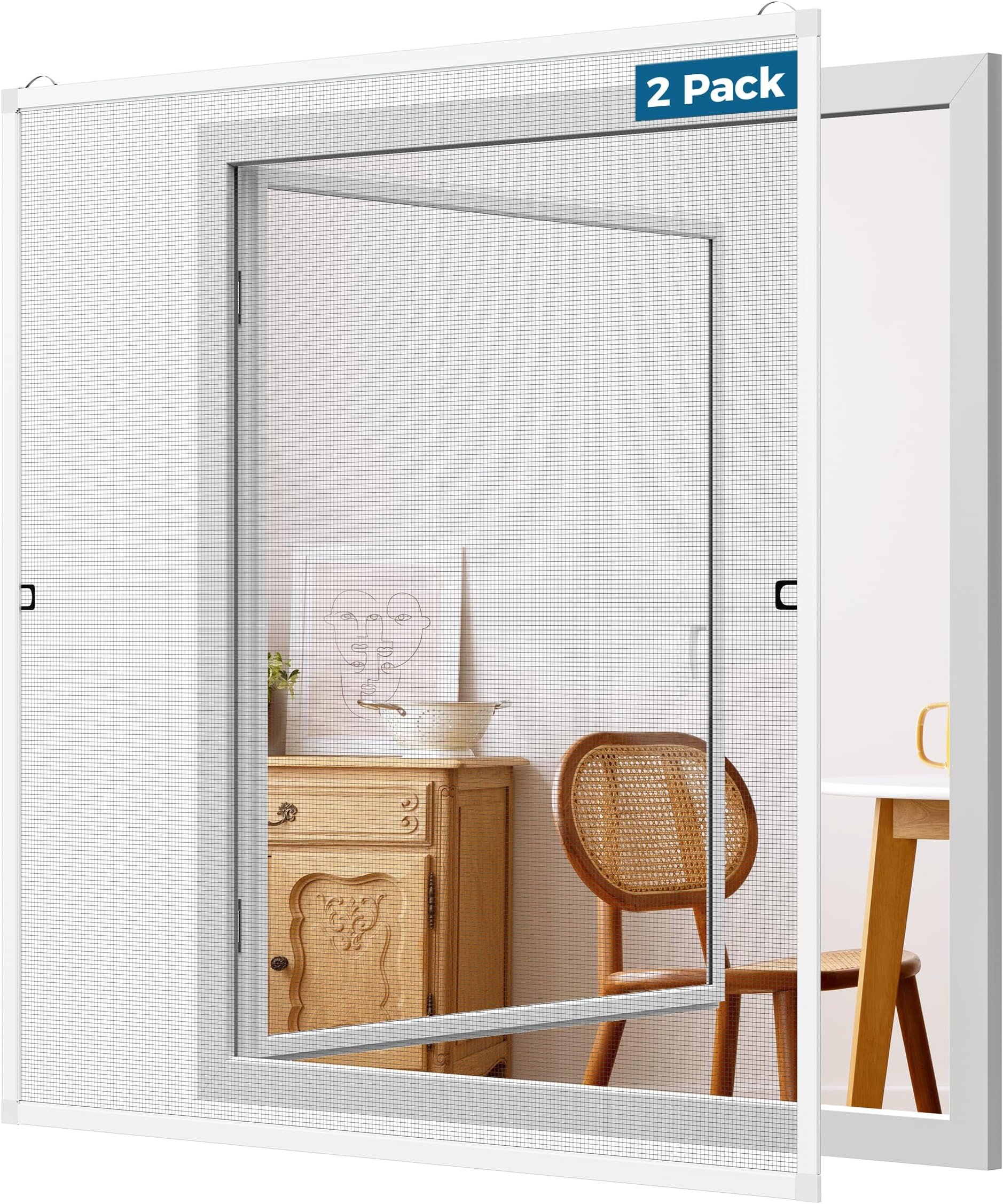 Augblinds 2 Sets Window Screen Frame Kit, 5/16 in x 3/5 in x 46 Inch ...