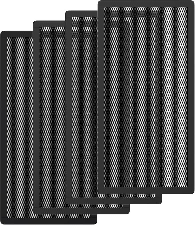 MoKo 140 x 280mm PC Case Magnetic Dust Mesh Filter, 0.5mm PVC Mesh Hole ...