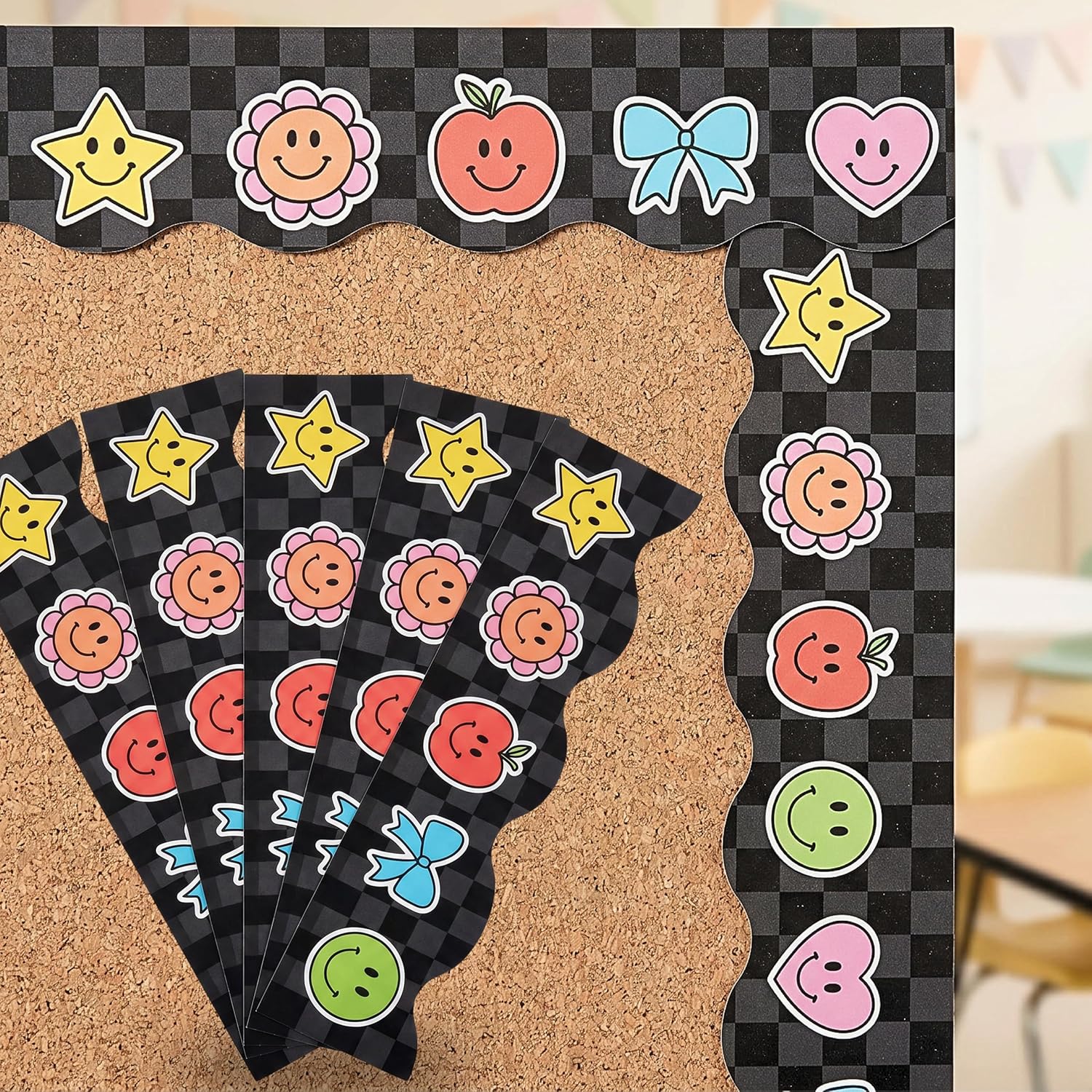 Amazon.com: Beautiful Scalloped Bulletin Board Borders for Classroom ...