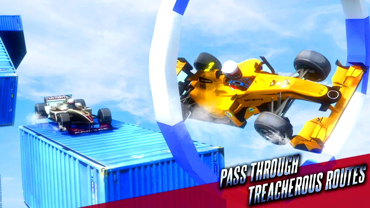 Top Speed Formula One Car Mega Ramp Extreme Stunts 3D Simulator Game: Crazy F1 Car Tricky Tracks ...