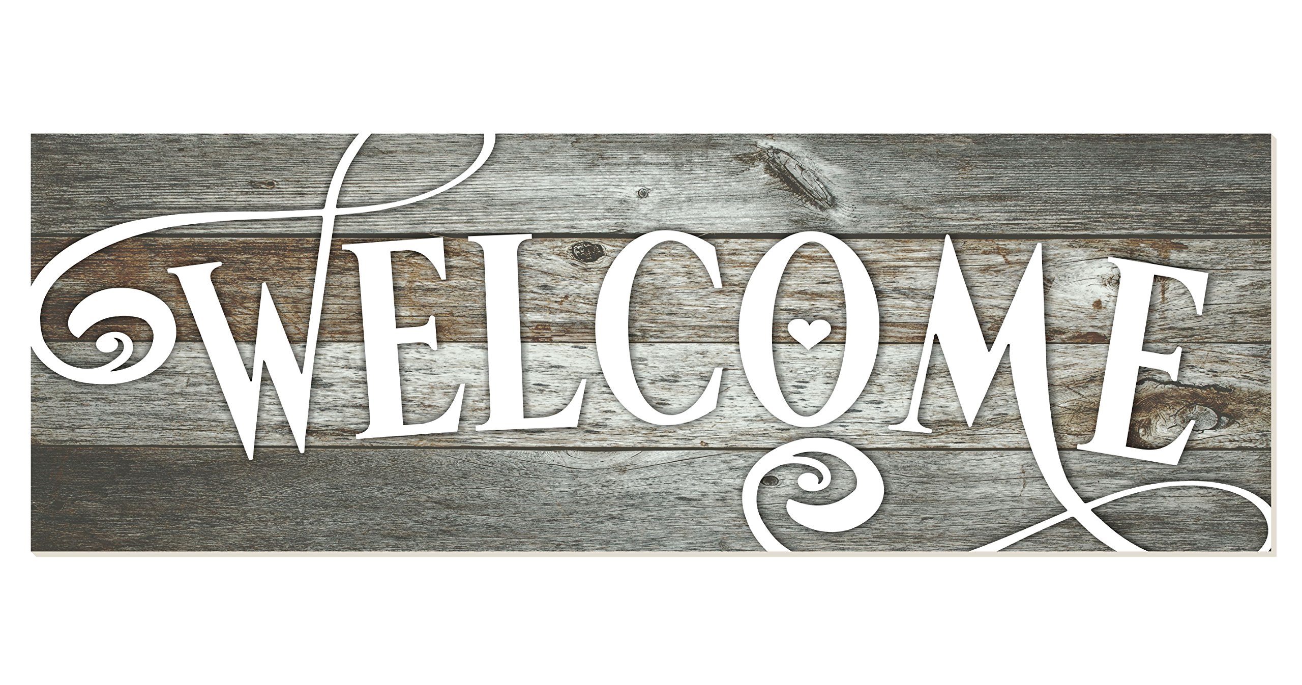 Amazon.com: Welcome Rustic Wood Wall Sign 6x18 (Gray) : Home & Kitchen