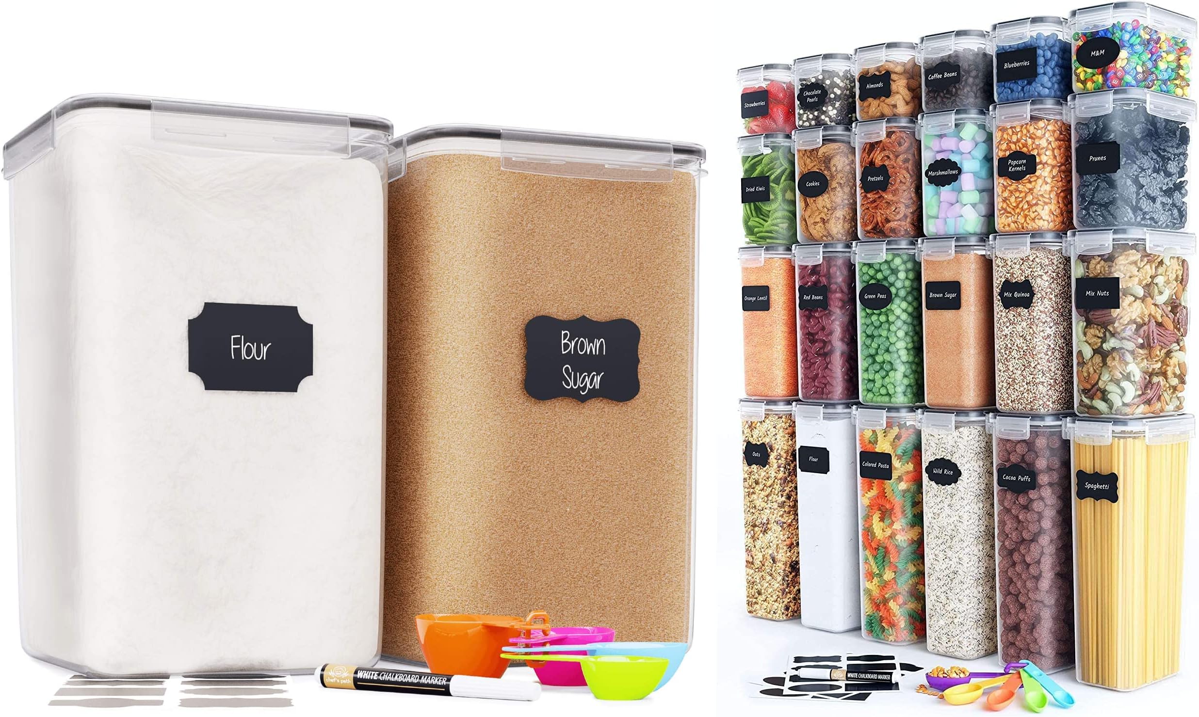 Amazon.com - Chef's Path Airtight Food Storage Container Bundle with ...