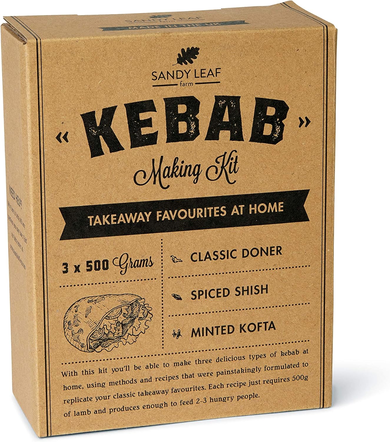 Kebab Making Kit - Make your own Doner, Shish and Kofte kebabs at home ...