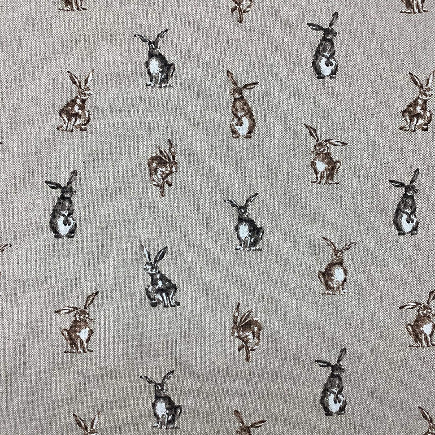 Discover Lifestyle & Fashion Fabrics Shabby Animals Hares Design Cotton ...