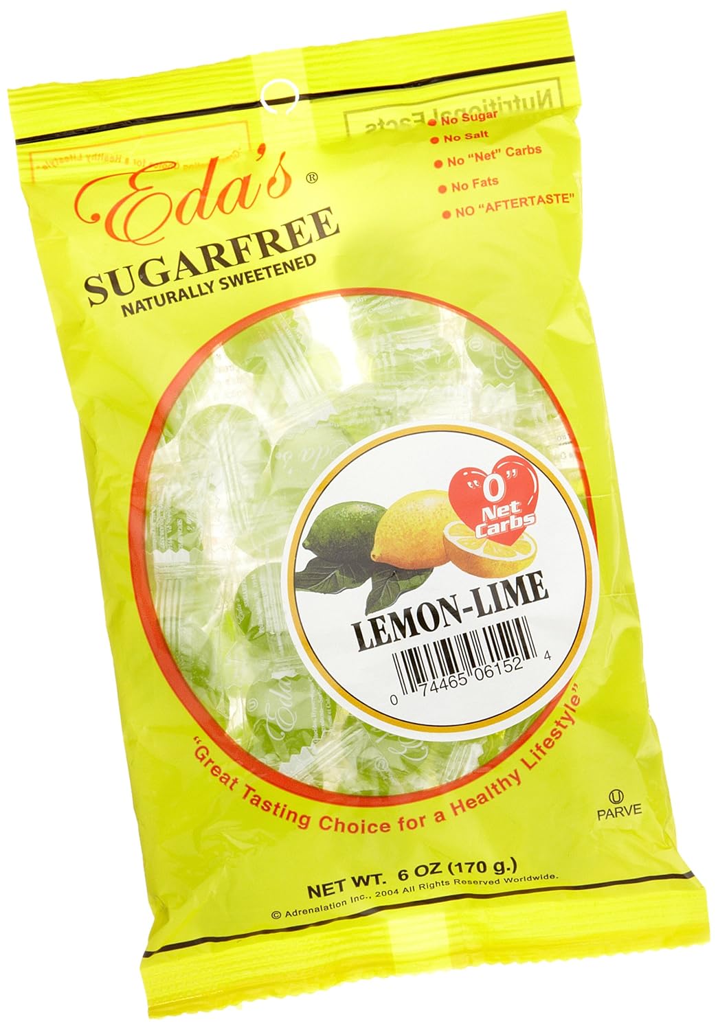 Amazon.com : Eda's Sugar Free Hard Candy, Lemon Lime, 6-Ounce (Pack of ...
