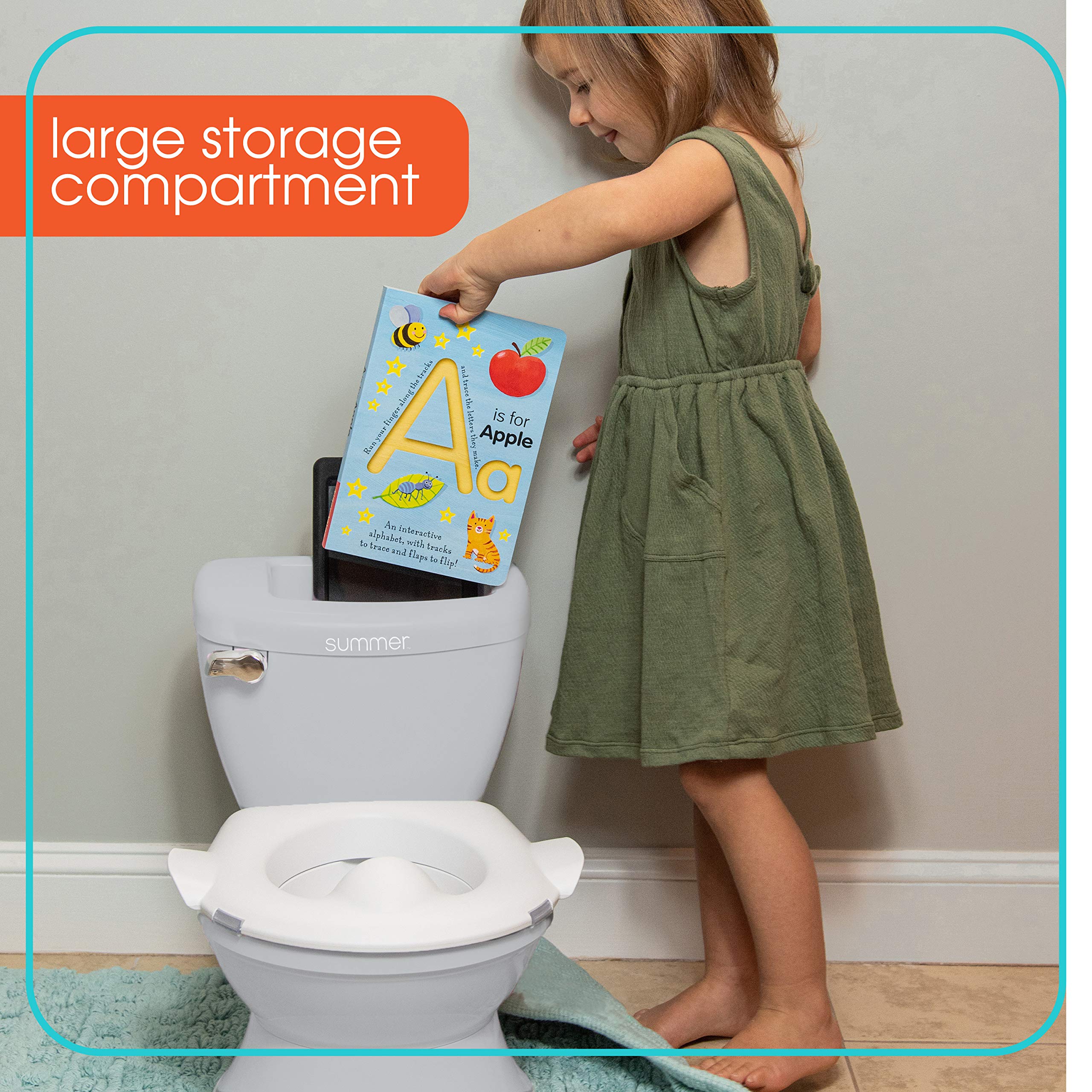 Buy Summer My Size Potty with Transition Ring & Storage, Grey ...