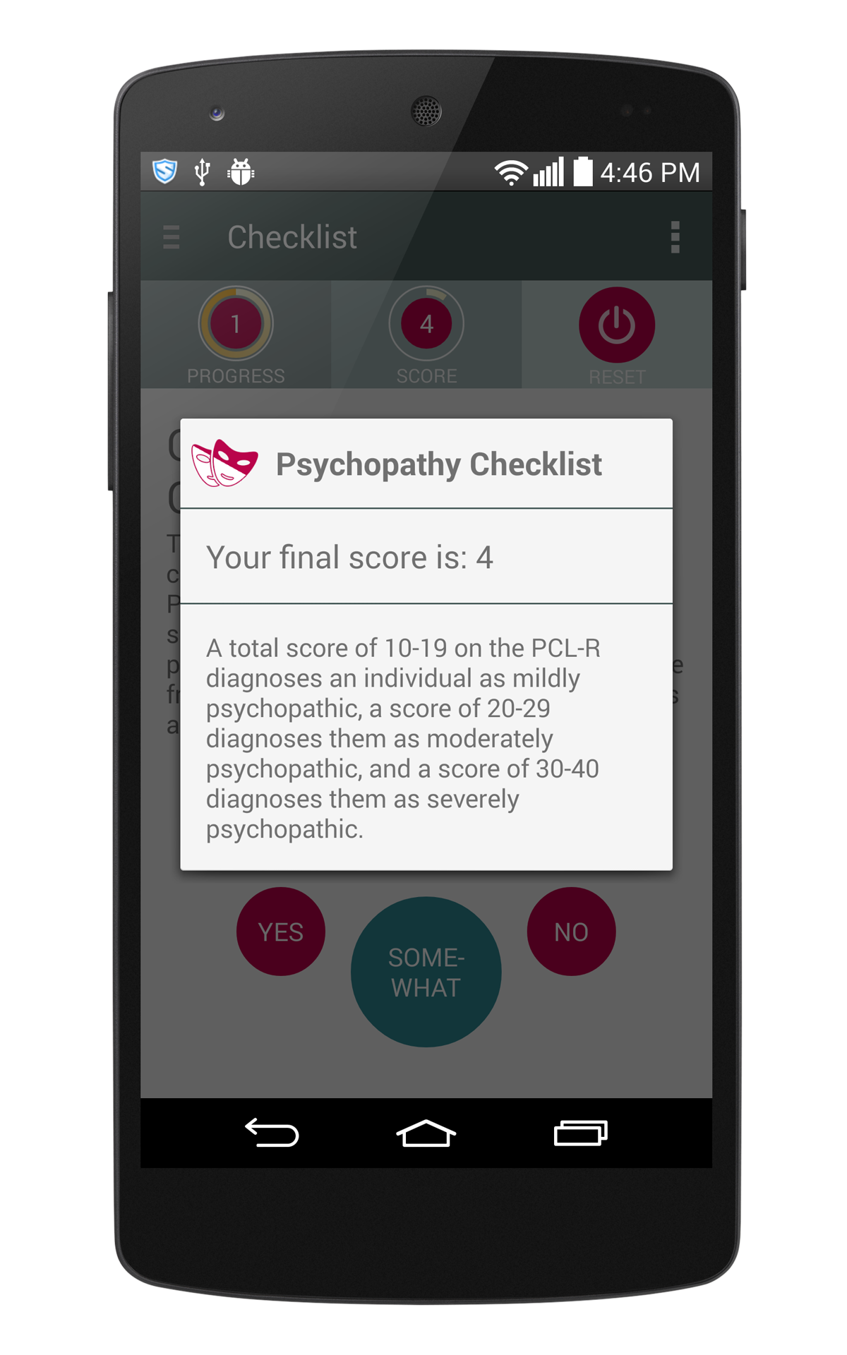 Psychopathy Checklist-Amazonアプリストアのアプリ