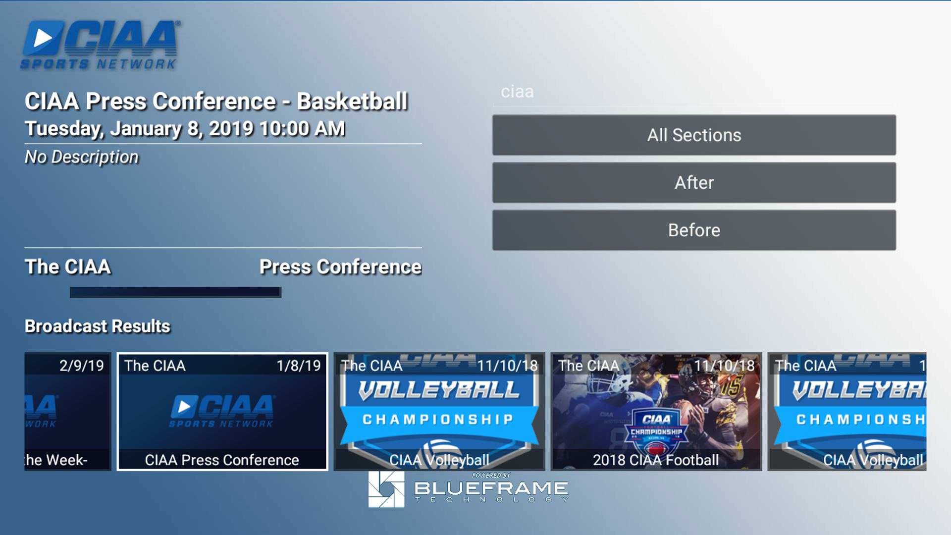 CIAA Sports Network - App on Amazon Appstore