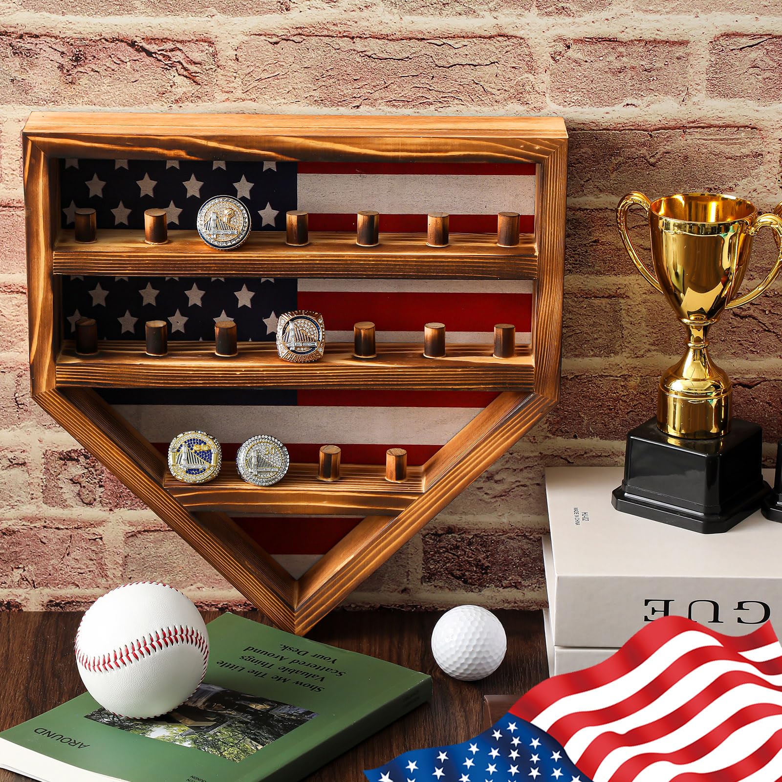 Snapklik.com : Colingmill Championship Ring Display Case 18 Slots ...