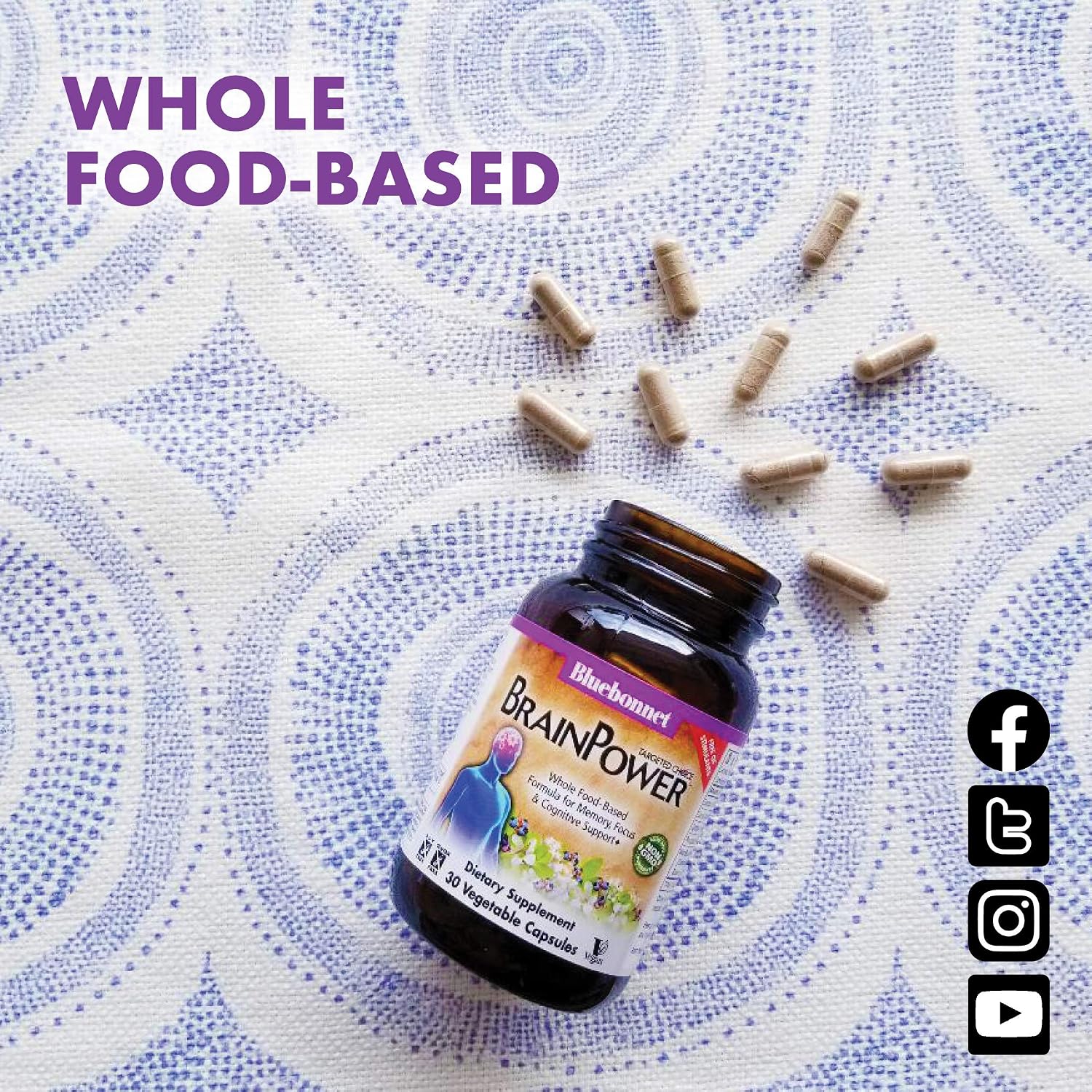 Bluebonnet Nutrition Brain Power – Mezcla nootrópica a base de ...
